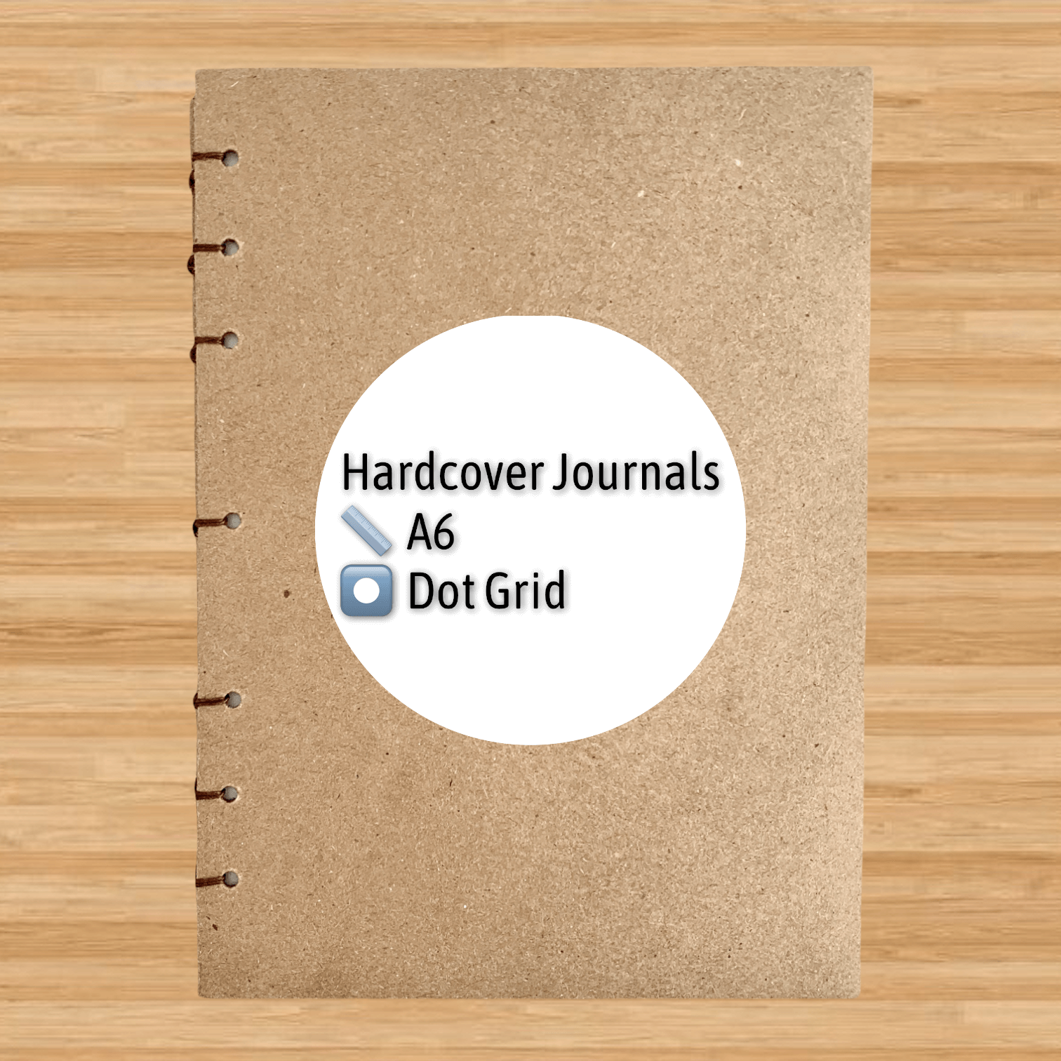 A6 - Hardcover - Hand-Stitched - Dot Grid Journals | FP Journals