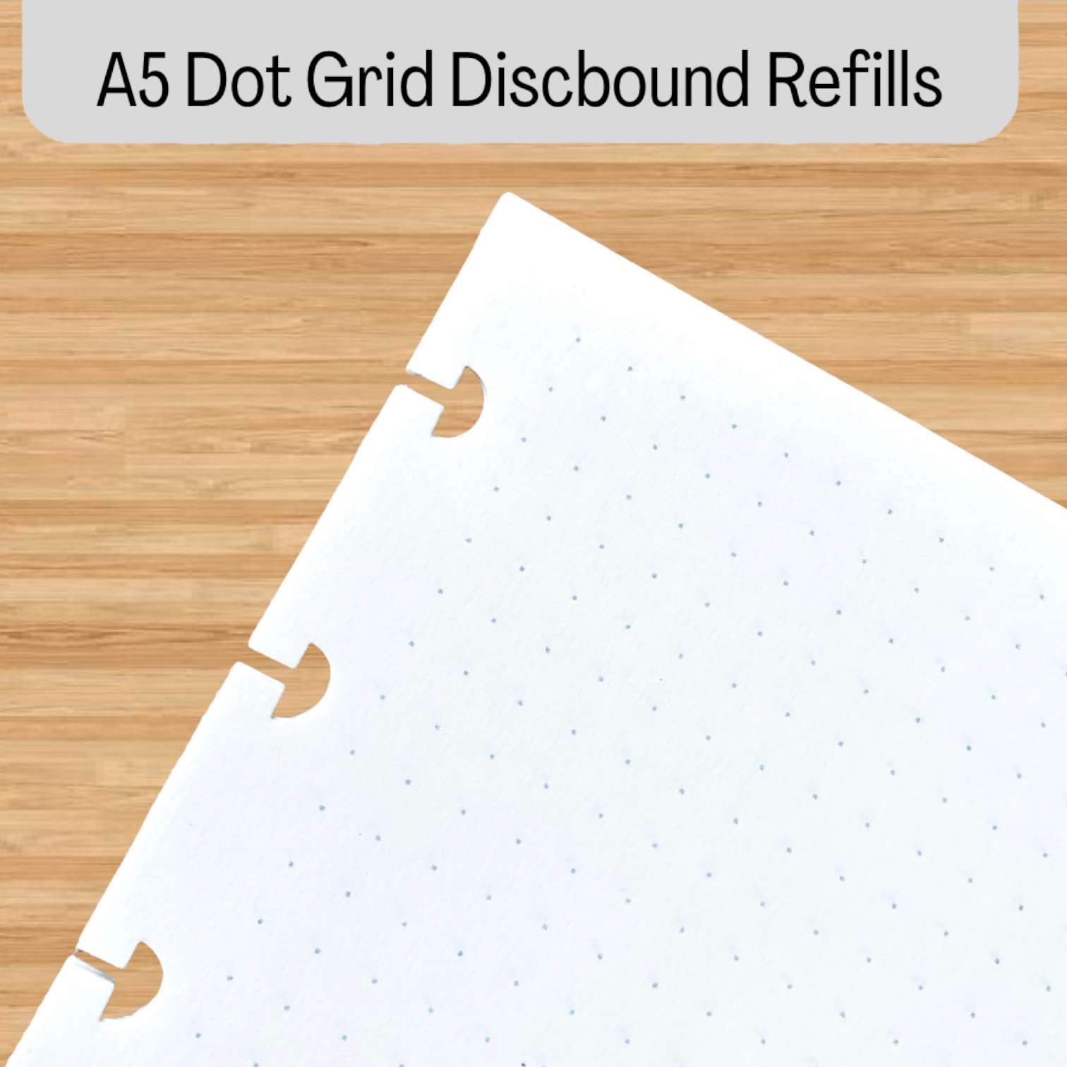 Dot Grid Discbound Notebook Insert - A5 - Dot Grid - Fountain Pen Frie